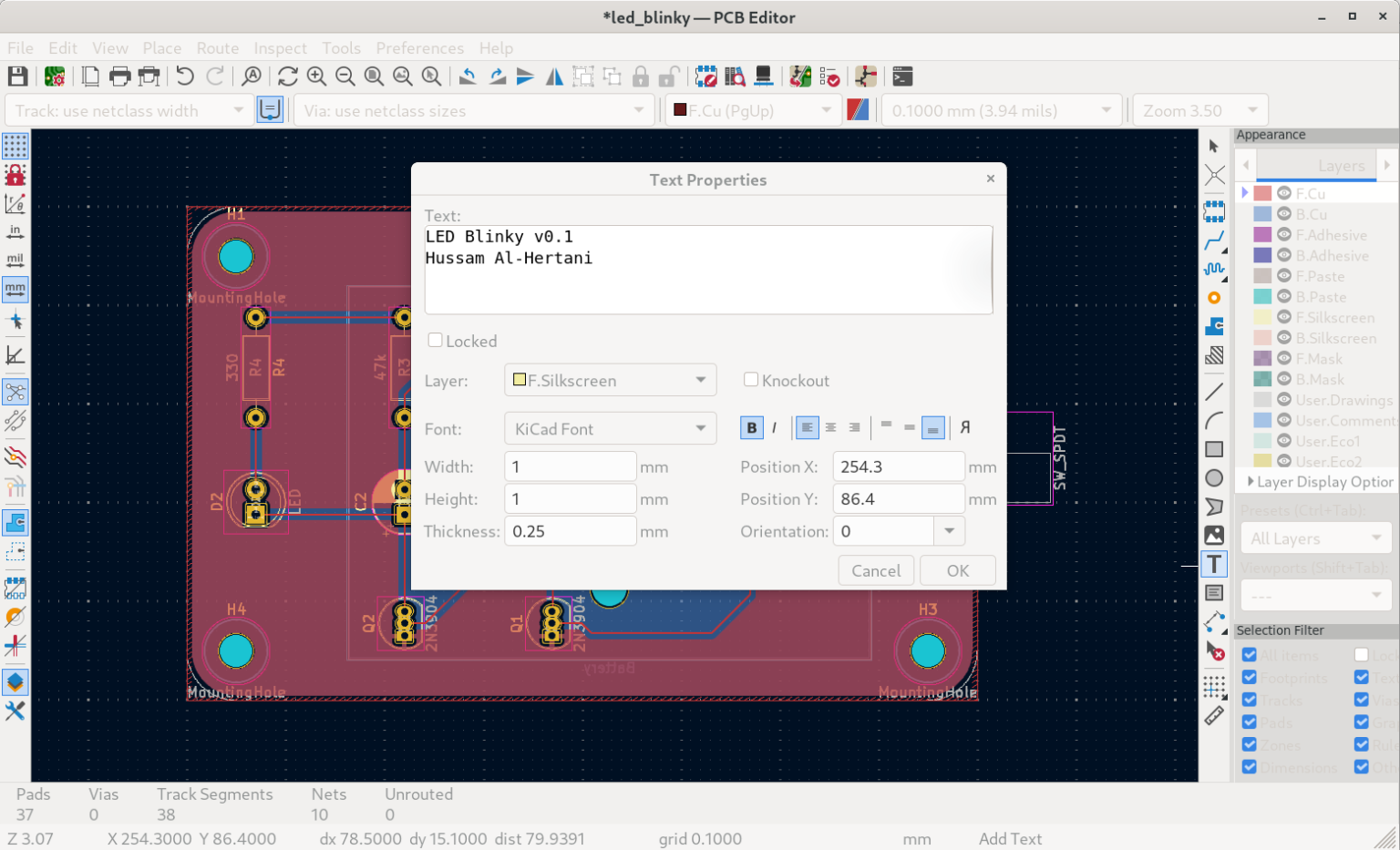 PCB Layout Design with KiCad Part II: Layout Creation – Hussam Talks Tech
